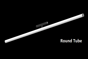 Magnetic Track | Linear | Fixed | Round Tube