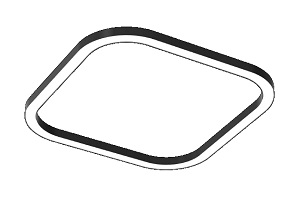 Ready Made Shapes | Curve Edges Square | Suspended Linear