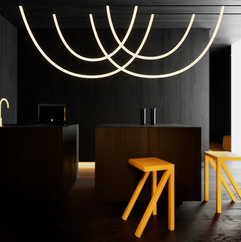 Magnetic Track | Pendent Flexible | 360° Light Emission Light Tube