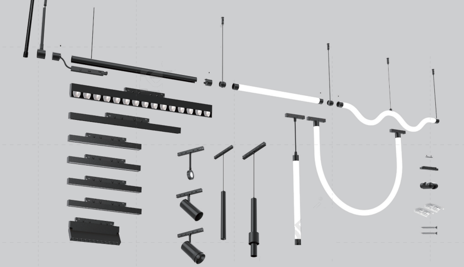 Magnetic Recess Track Rail | Trimless